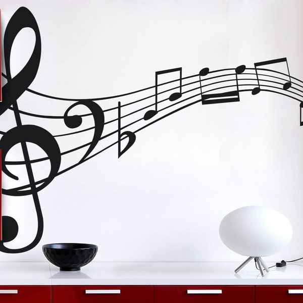 Music Notes Decal - Etsy