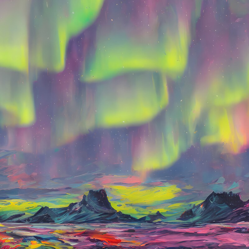 Aurora Wallpaper - Etsy