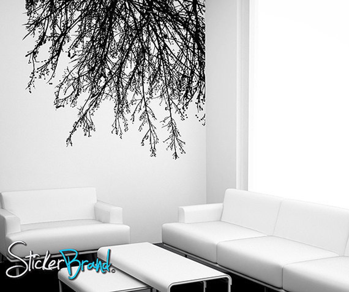 Vinyl Wall Decal Sticker Tree Branches Hanging Down Item804 - Etsy