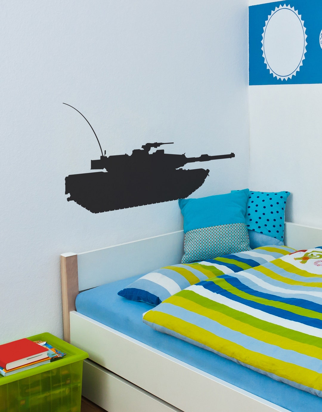 Military Tank Wall Decal Sticker. Wartime Armor Battlefield Theme Decor ...