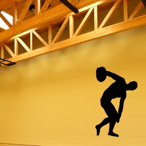 Vinyl Wall Decal Sticker Discus Thrower Statue Silhouette Osmb539s - Etsy
