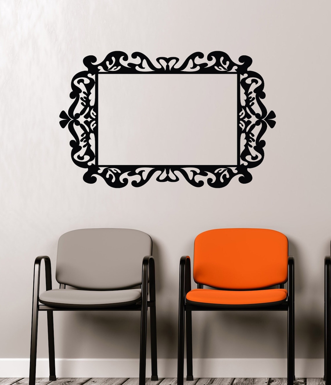 Picture Frame Vinyl Wall Decal Sticker. Frame Border Wall - Etsy