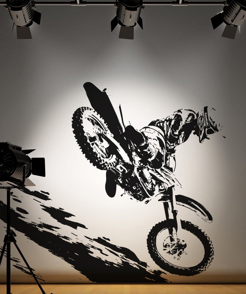 Vinyl Wall Decal Sticker Motocross OSAA193B - Etsy