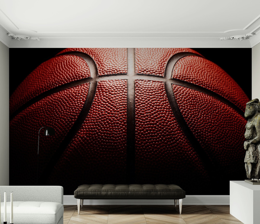 Basketball Wallpaper. Basketball Peel and Stick Wall Mural. Sports ...