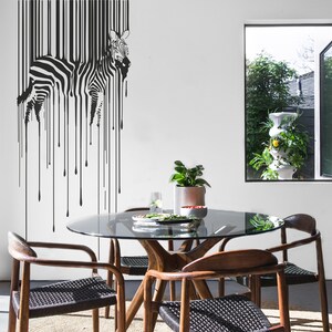 Zebra Wall Decal Sticker. Office Wall Decor. Bedroom Decor. Kid's Room ...