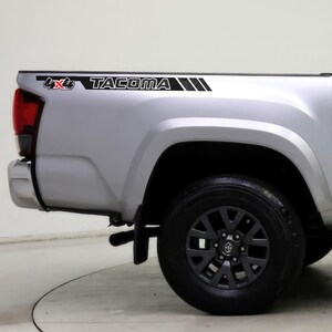 Truck Decal Sticker for 4x4 Tacoma. Black, White, Red Color Scheme ...
