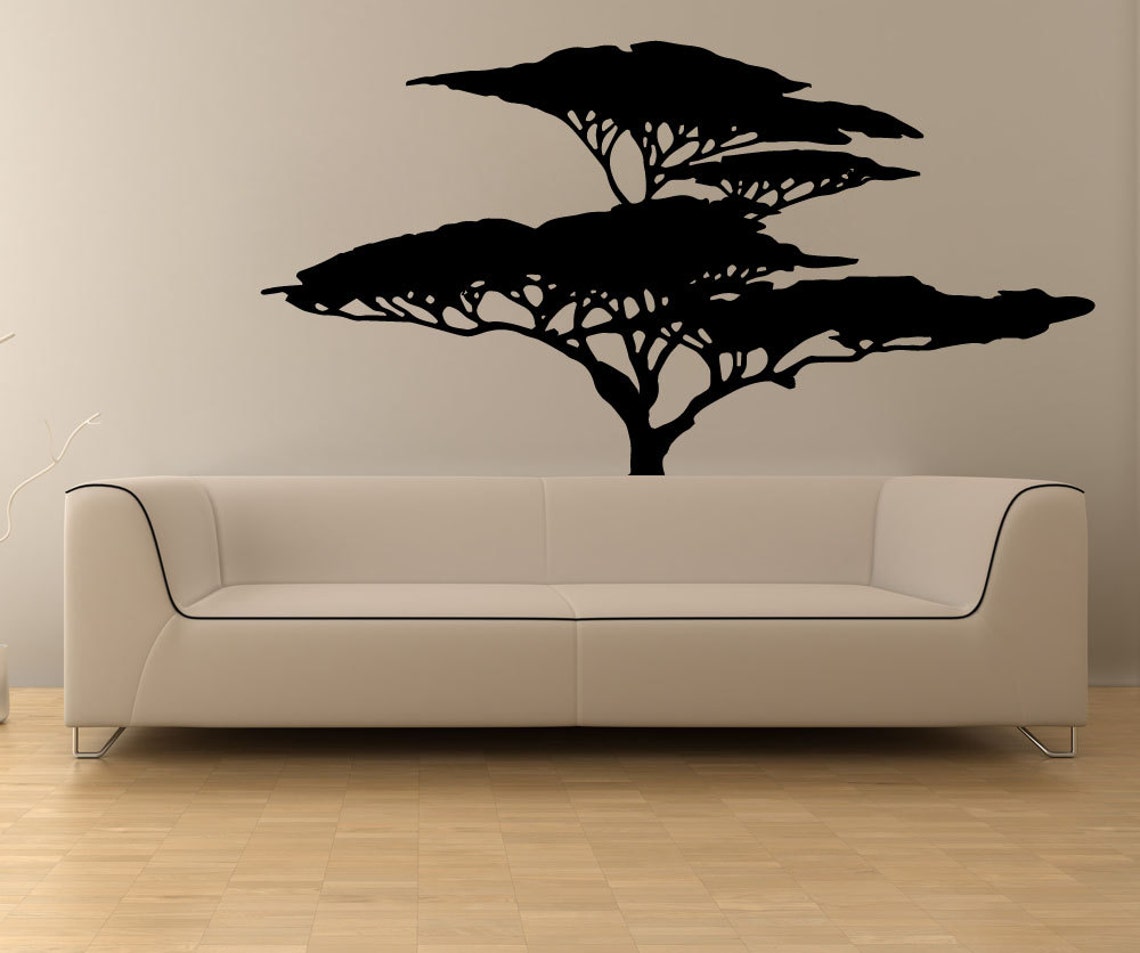 African Tree Vinyl Wall Decal Sticker. os_mb554s | Etsy