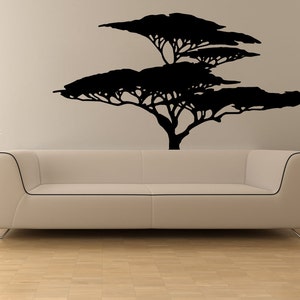 African Tree Vinyl Wall Decal Sticker - Nature-inspired Wall Decor ...
