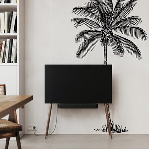 Coconut Palm Tree Wall Decal Sticker. Bedroom Decor. Bathroom Tree Wall ...