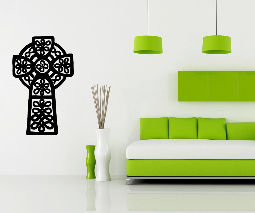 Vinyl Wall Decal Sticker Celtic Cross Osmb622m - Etsy