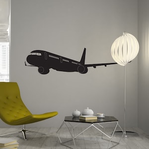Airplane in Flight Vinyl Wall Decal Sticker. Aeronautic Theme Decor ...