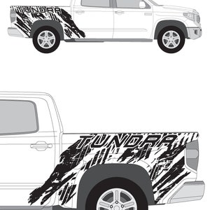 Truck Mud Splash Vinyl Car Graphic Sticker for Tundra. Set of 2. Tundra ...