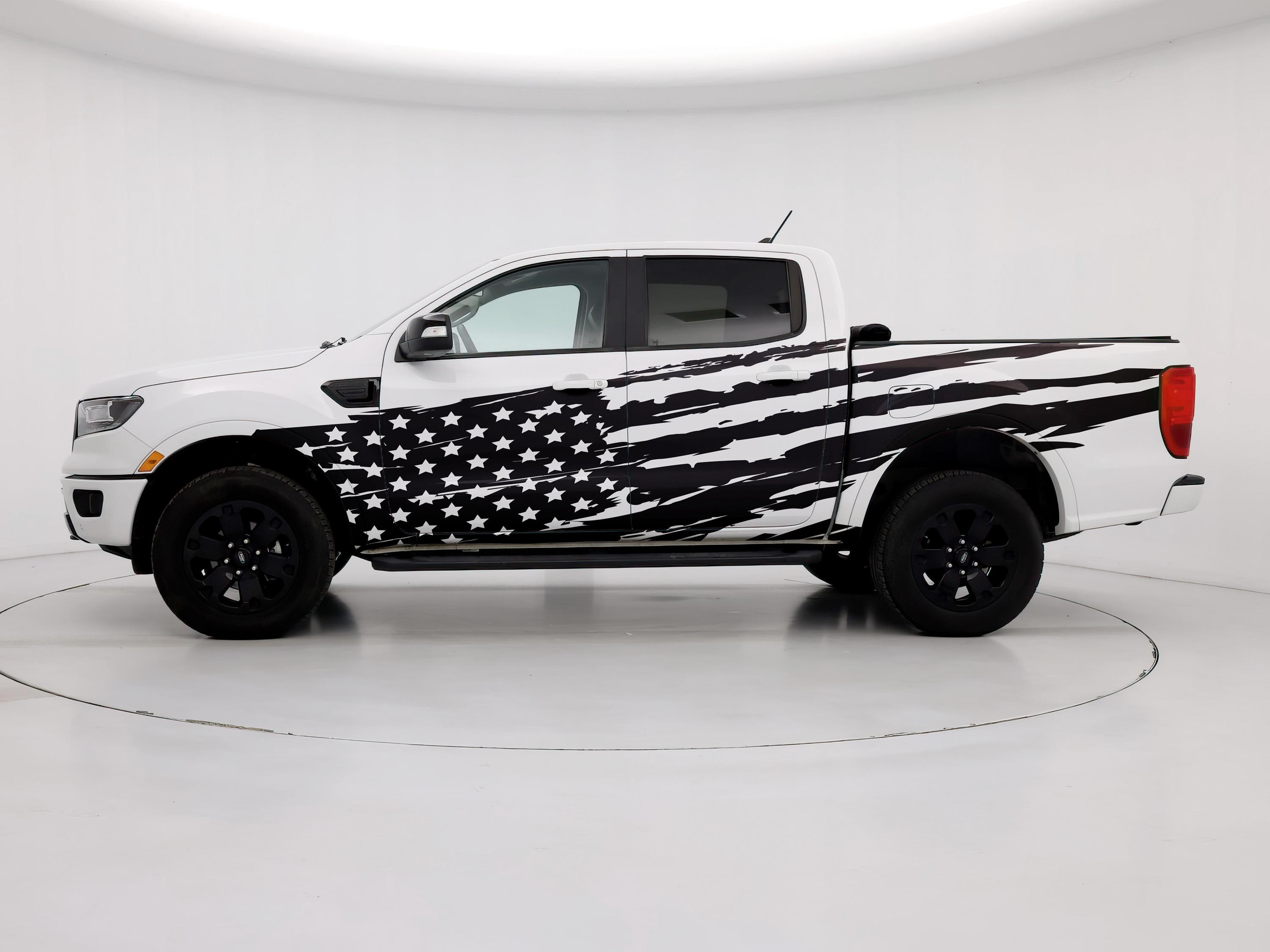 American Flag Truck Decal