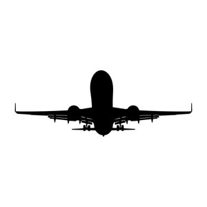 Airplane Wall Decal Sticker. Gift for Airplane Enthusiasts. Airport Theme Decor. Travel Theme ...