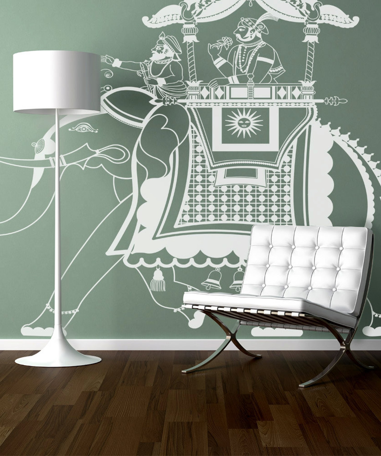 Vinyl Wall Decal Sticker Rajasthan Indian Elephant 876m - Etsy