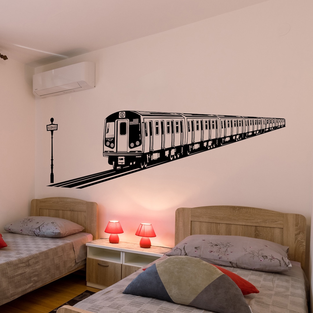 New York City Subway Wall Decal Sticker. NYC Train Transportable. Urban ...