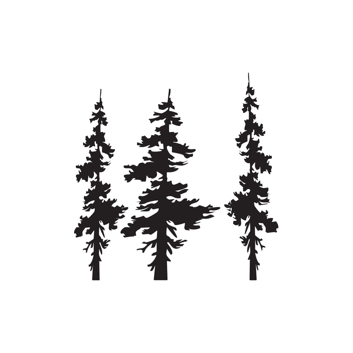 Large Tree Wall Decal, Forest Wall Decal, Large Forest Wall Decal, Kids ...