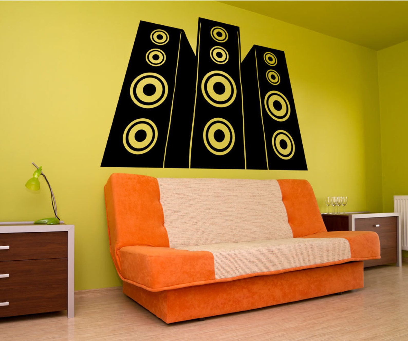 Vinyl Wall Decal Sticker Speakers OSMB898B | Etsy