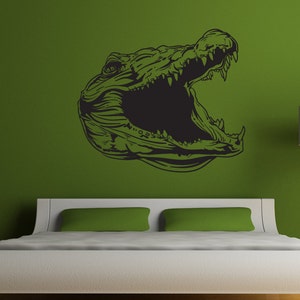 Vinyl Wall Decal Sticker Gator Head 1488m - Etsy