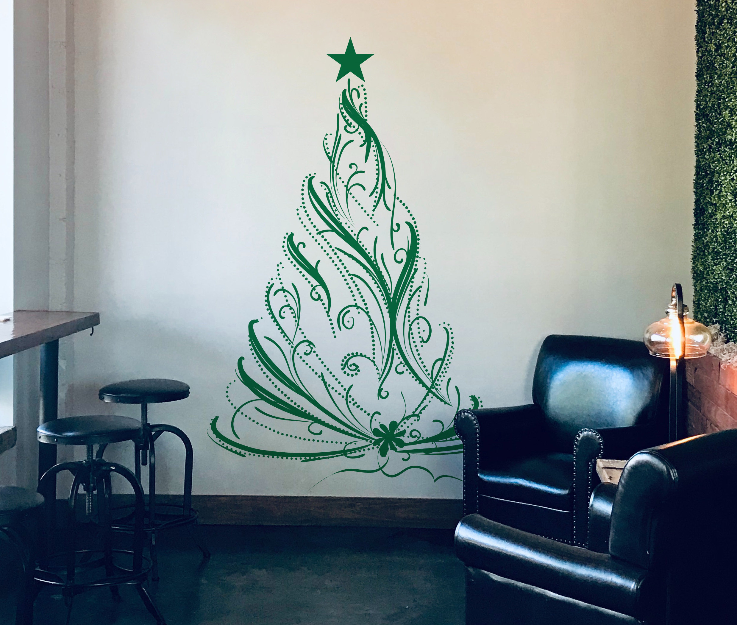 Christmas Tree Wall Decal Sticker. Holiday Decor for the Kitchen ...