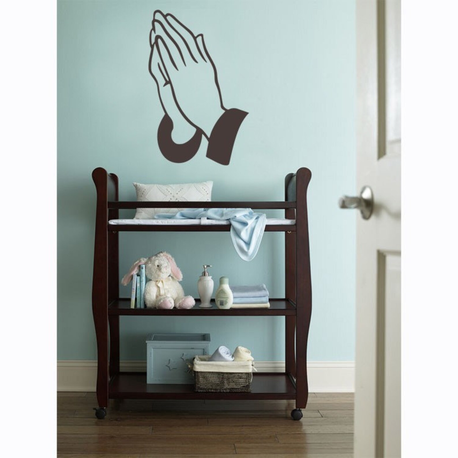 Jesus Praying Hands Wall Decal Sticker. Christian Bible Theme - Etsy
