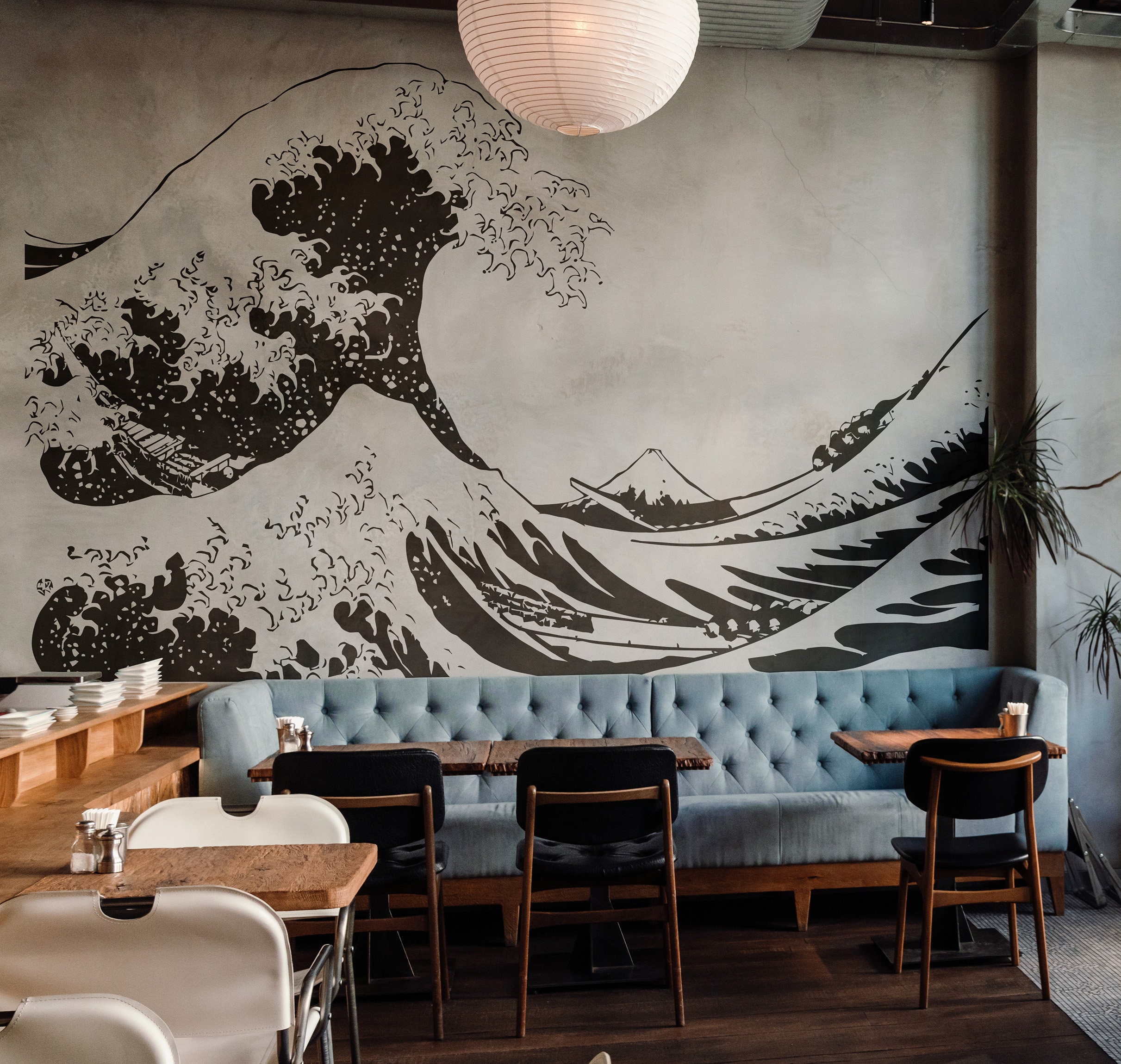 Japanese Great Wave Wall Decal Sticker. Hokusai Artwork for Your Walls ...