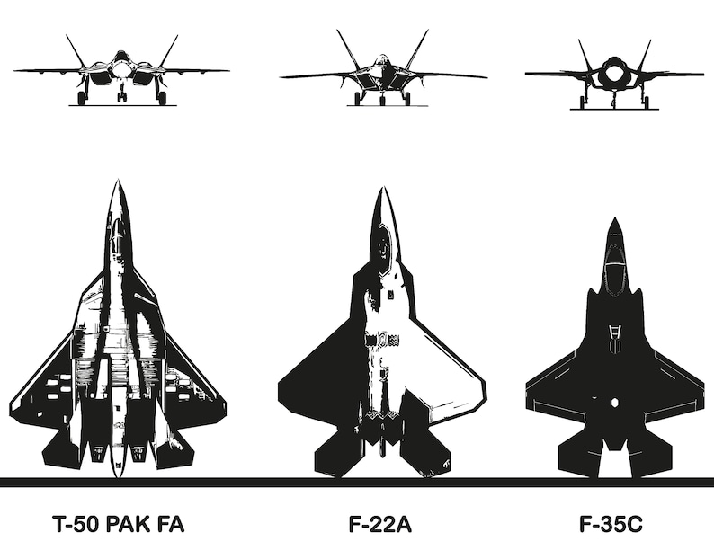 Military Fighter Jets Wall Decal Stickers. Air Force Wall Decor ...