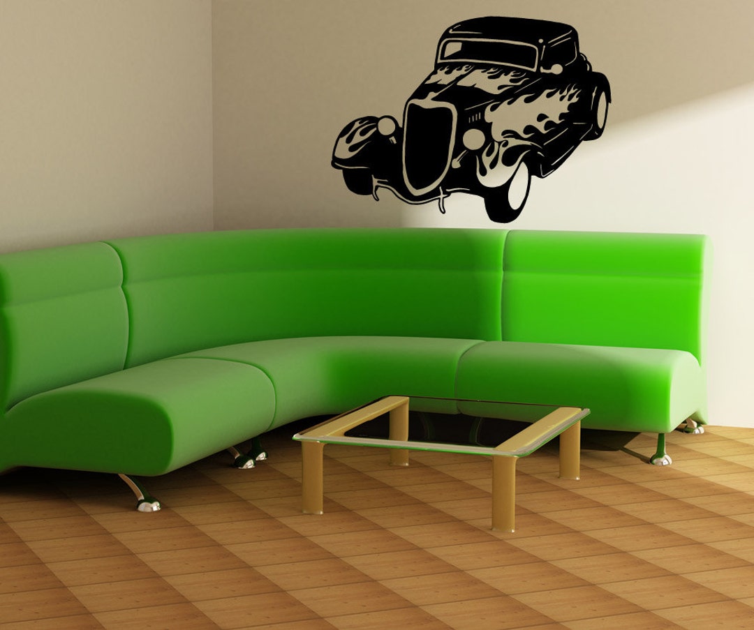 Vinyl Wall Decal Sticker Classic Car Osmb617s - Etsy