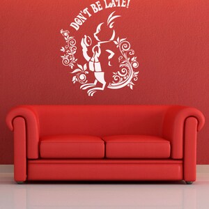 Vinyl Wall Decal Sticker White Rabbit Osdc611m - Etsy