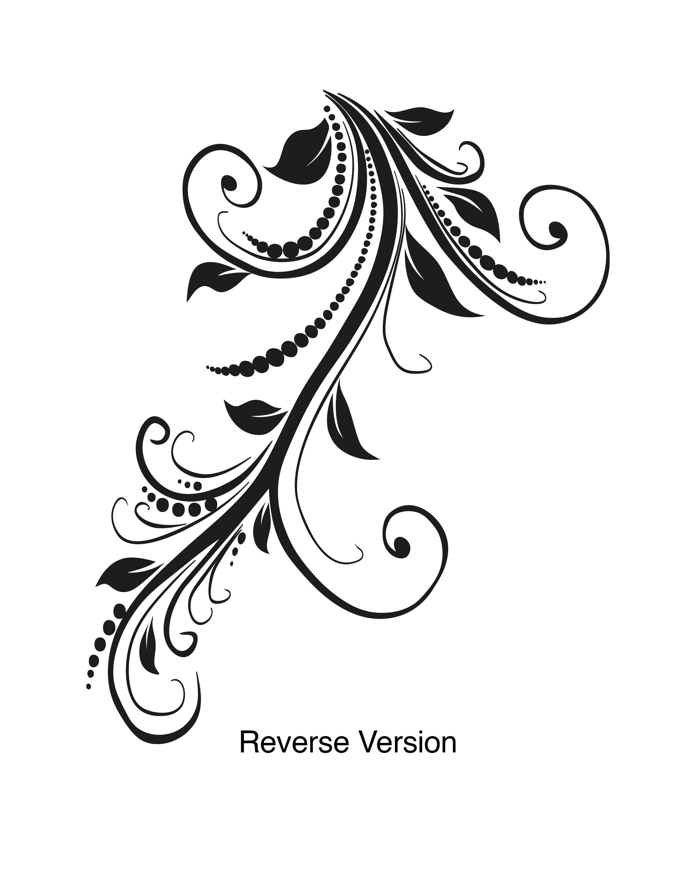 Swirly Vines Vinyl Wall Decal Sticker. 42in Tall X 36in Wide. #os ...