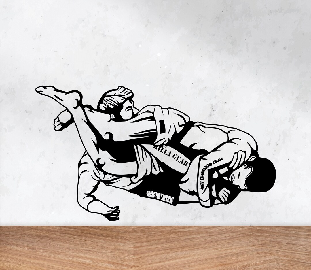 MMA Arm Bar Grappling Move Vinyl Wall Decal Sticker. Mix Martial Art ...