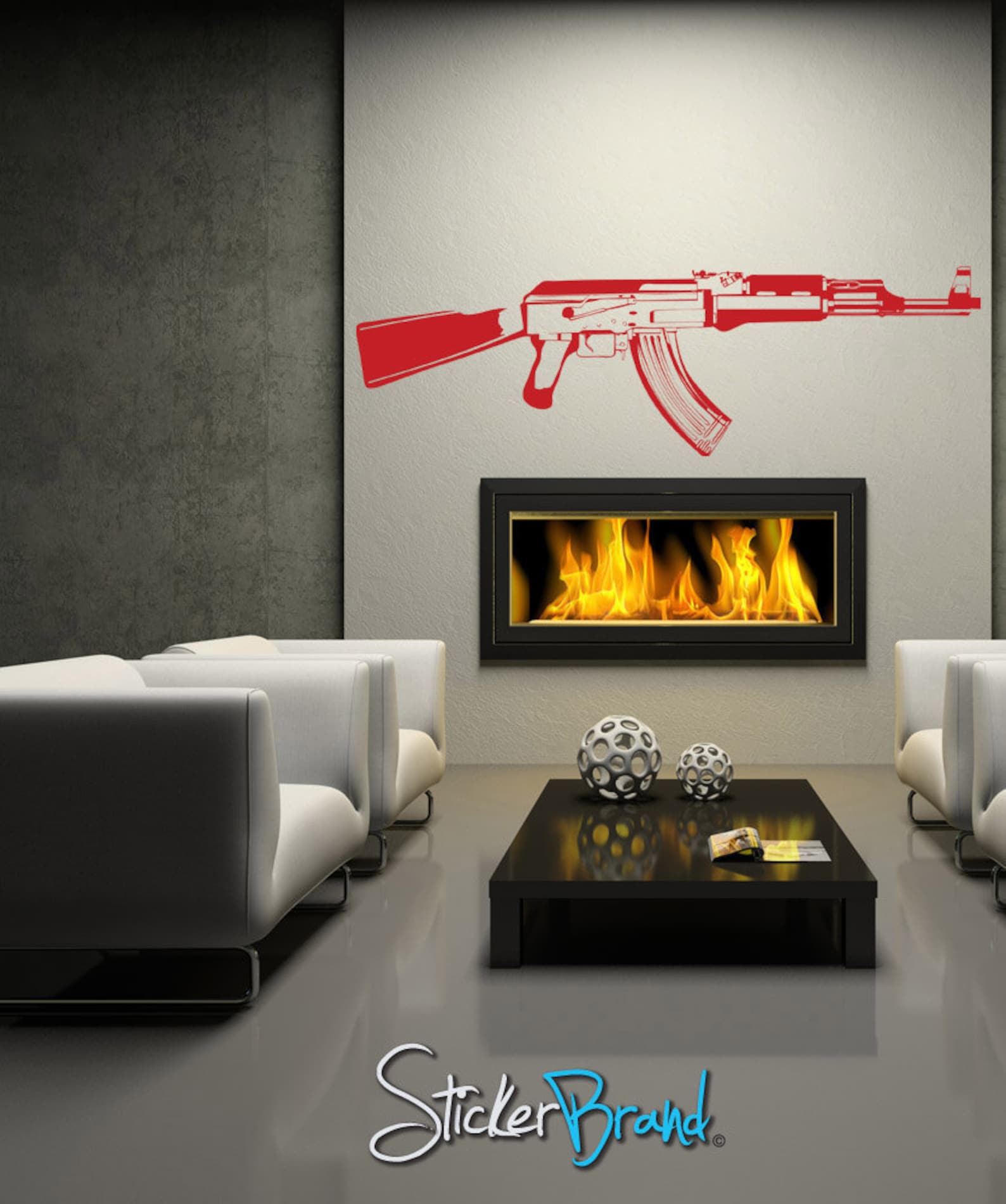 Military AK-47 Machine Guns Weapon Vinyl Wall Decal Sticker. - Etsy Canada