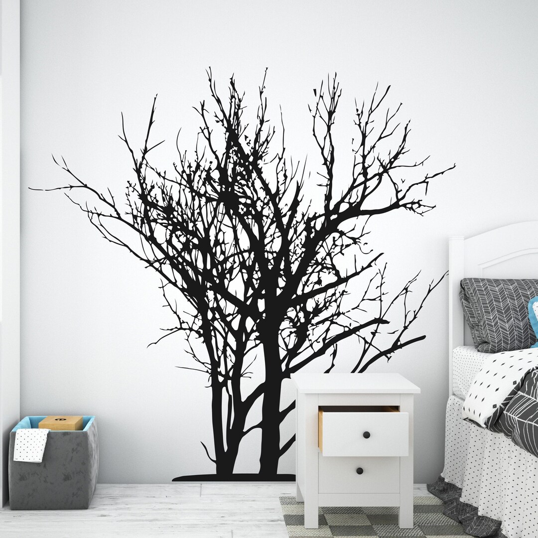 Bare Tree Branches Wall Decal Sticker. Bedroom Wall Decor, Bathroom ...