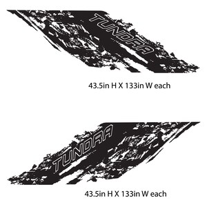 Truck Mud Splash Vinyl Car Graphic Sticker for Tundra. Set of 2. Tundra ...
