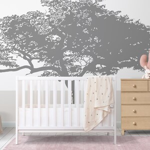 African Tree Wall Decal Sticker. Africa Theme Wall Decor. Bedroom Tree ...
