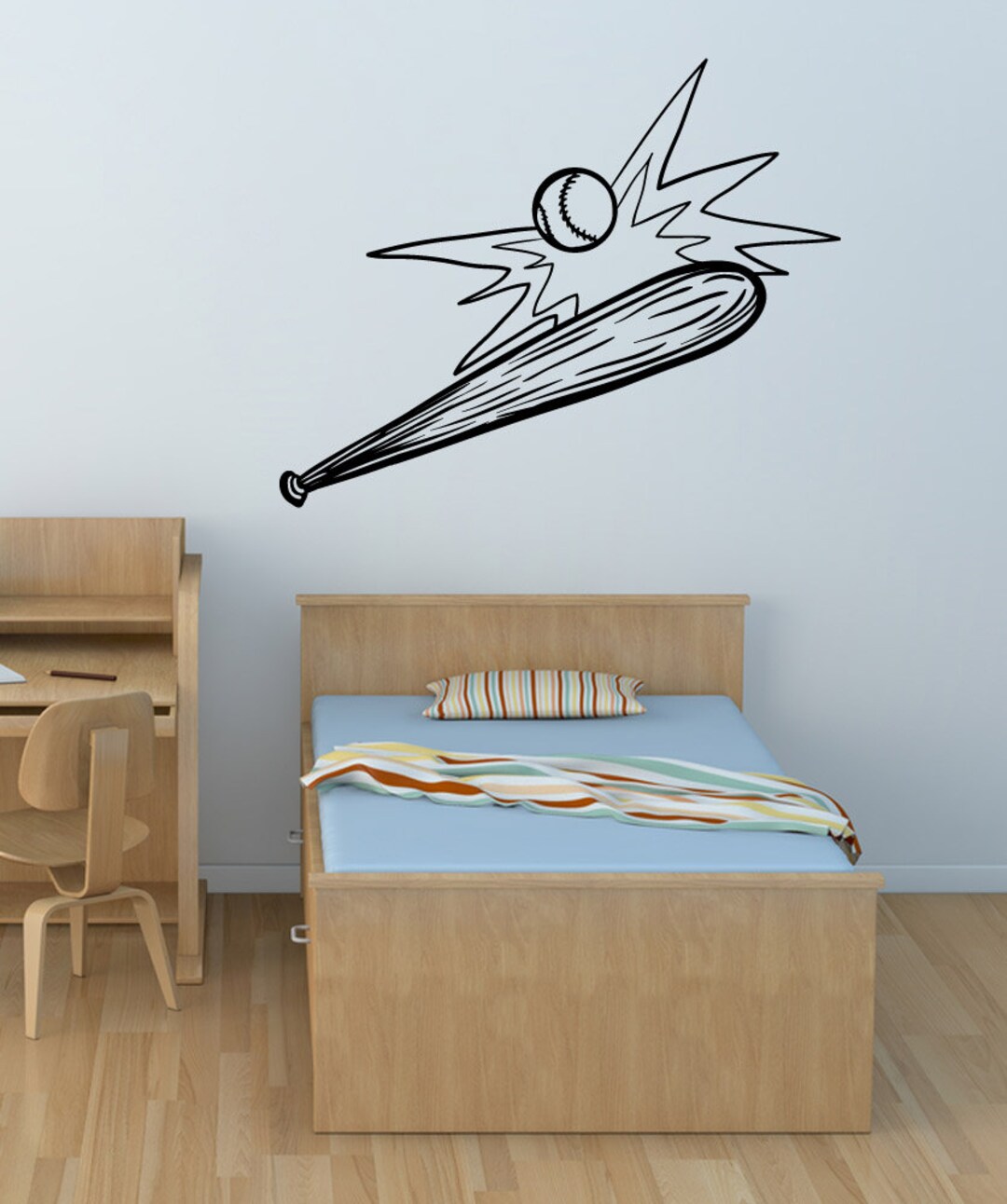 Vinyl Wall Decal Sticker Baseball Slam Osmb1210m - Etsy