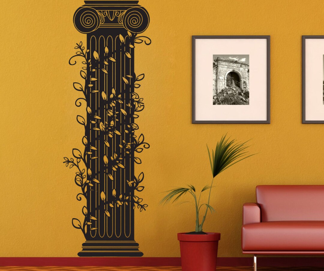 Greek Column Vinyl Wall Art Decal Sticker. European Greece Theme Decor ...