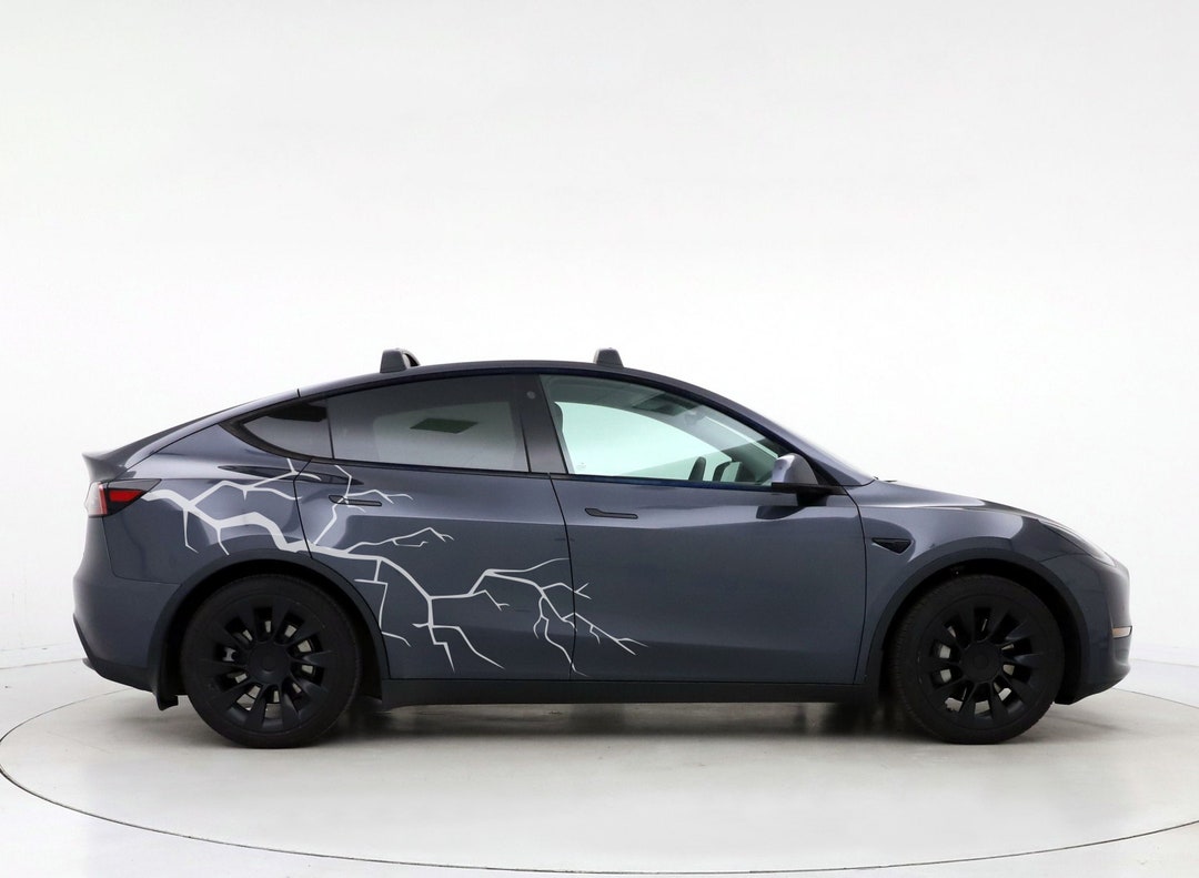 Tesla Model Y Vinyl Car Graphic Sticker. Tesla Model Y Electric ...