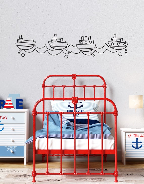 Tug Boat Vinyl Wall Decal Sticker for the Kid's Room. - Etsy