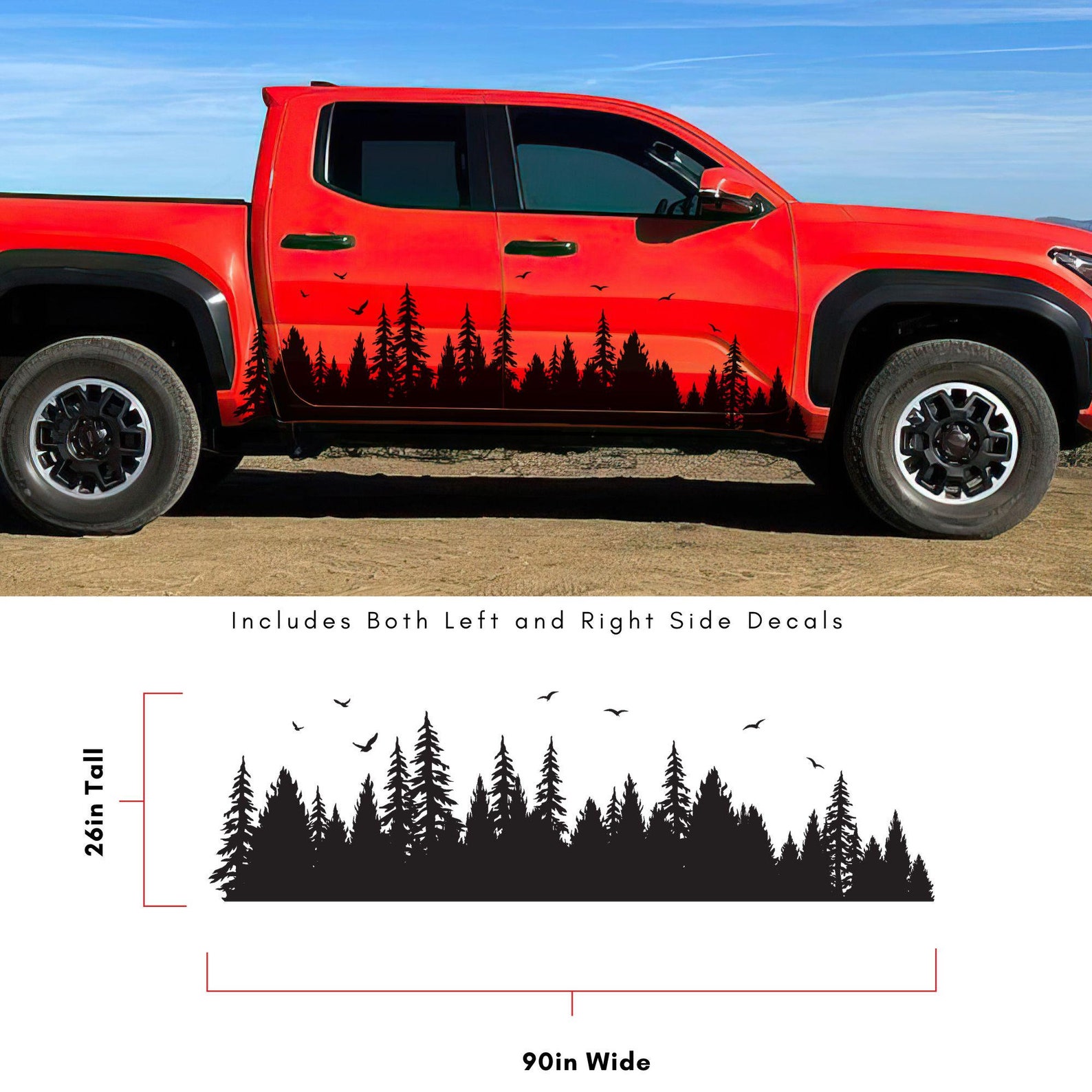 Overland Truck Sticker. Forest Woodland Adventure off Road Decal ...