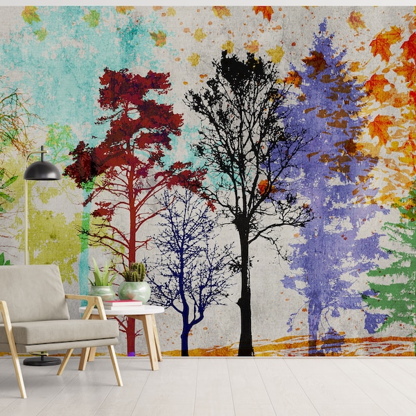 Tree Wall Mural - Etsy