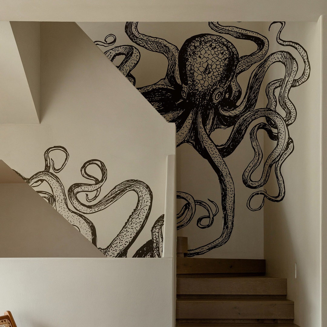 Giant Octopus Wall Decal Sticker – Unique and Artistic Decor for an ...