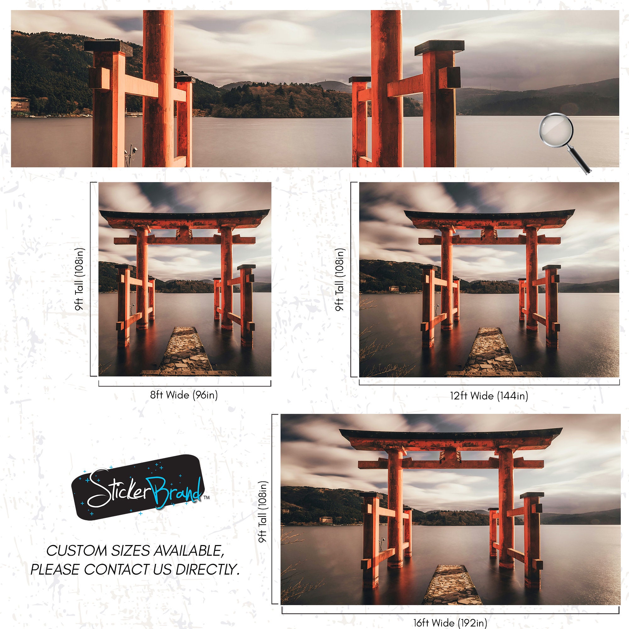 Asian Decor. Japanese Gateway Mural. Japanese Torii Gate Wallpaper ...