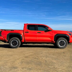 Truck Decal Sticker for 4x4 Tacoma. Black, White, Red Color Scheme ...