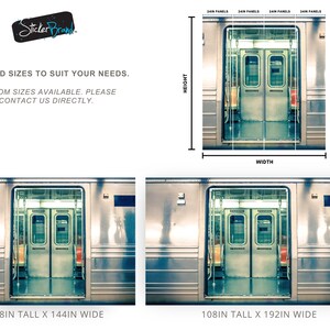 Subway Train Wallpaper. Urban NYC Decor, Office Wall Decor, Cityscape ...