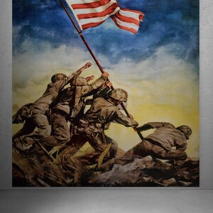 American Flag Wallpaper Mural – Patriotic Art Military Wall Decor ...