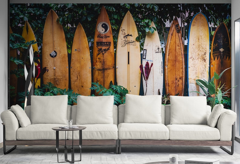 Surfboard Wall Art. Surf Wallpaper. Surf Wall Decor, Surf Wall Print ...
