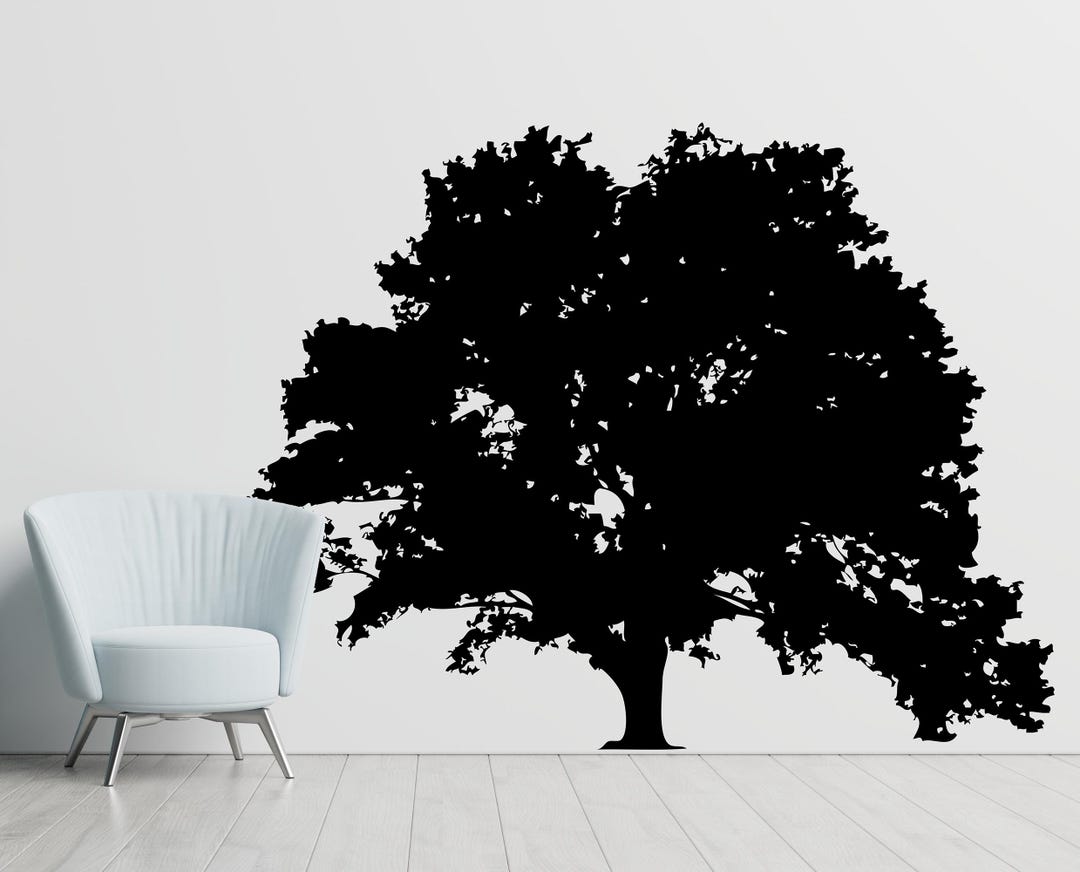 Tree Wall Decal Sticker for Bedroom, Bathroom, Nursery Room Decor. Tree ...