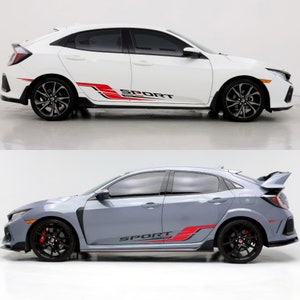 Car Decal for Honda Accord / Civic Sports Racing Graphic Decal Sticker ...