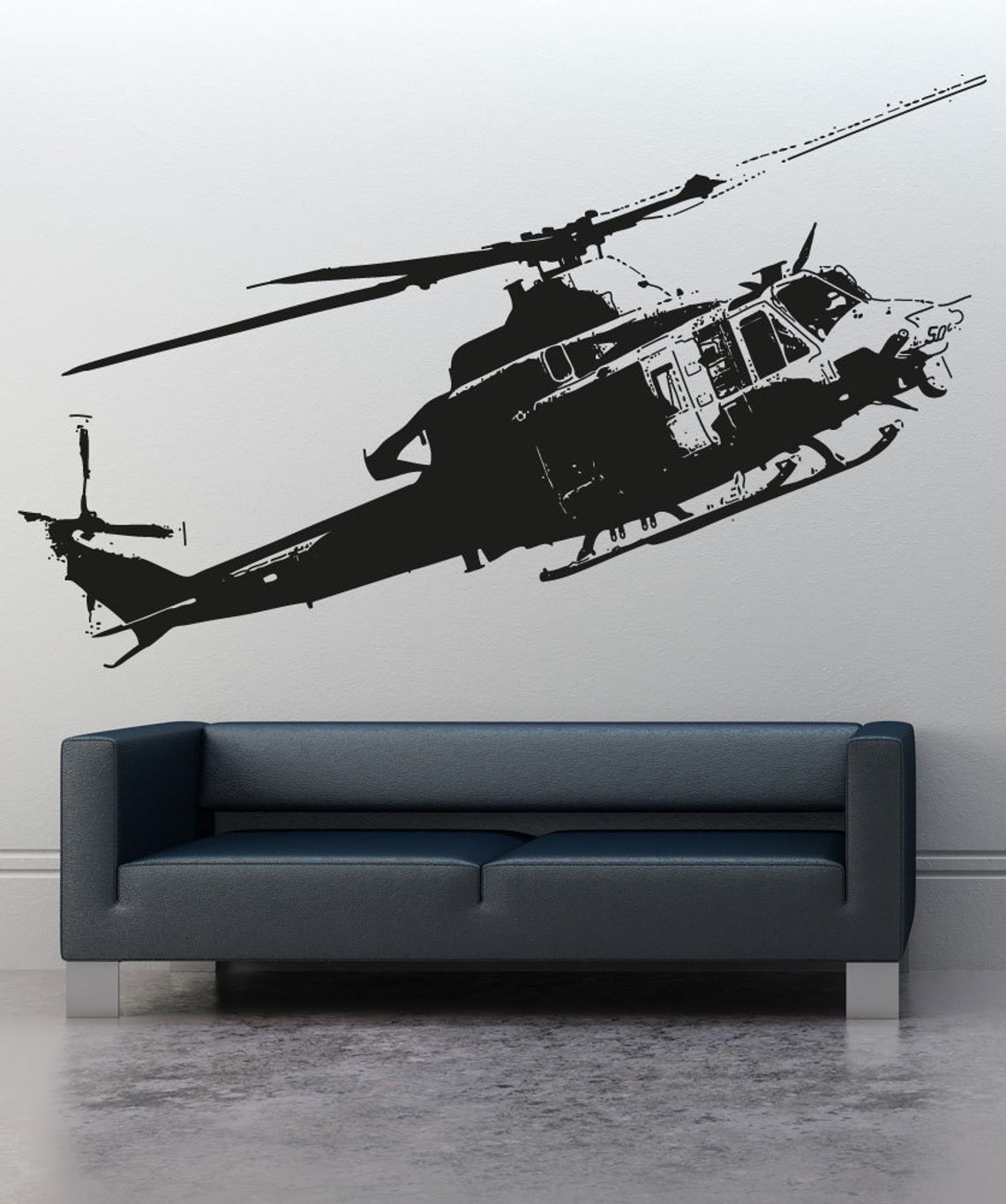 Vinyl Wall Decal Sticker Flying Helicopter 5054B - Etsy